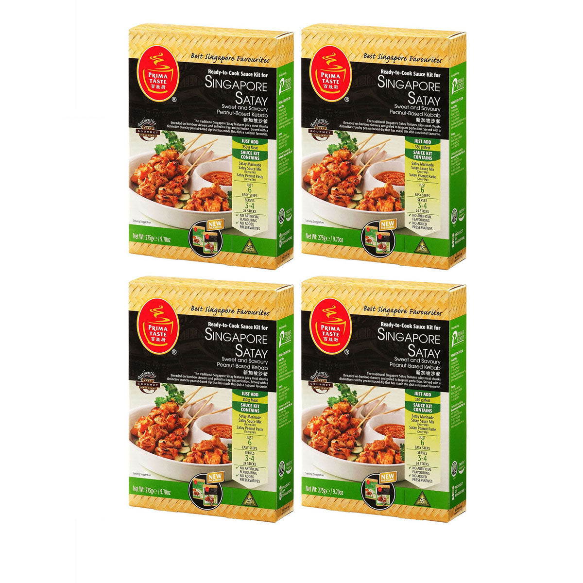 Prima Taste Instant Singapore Satay Sauce 275g X4Pack – UMALL