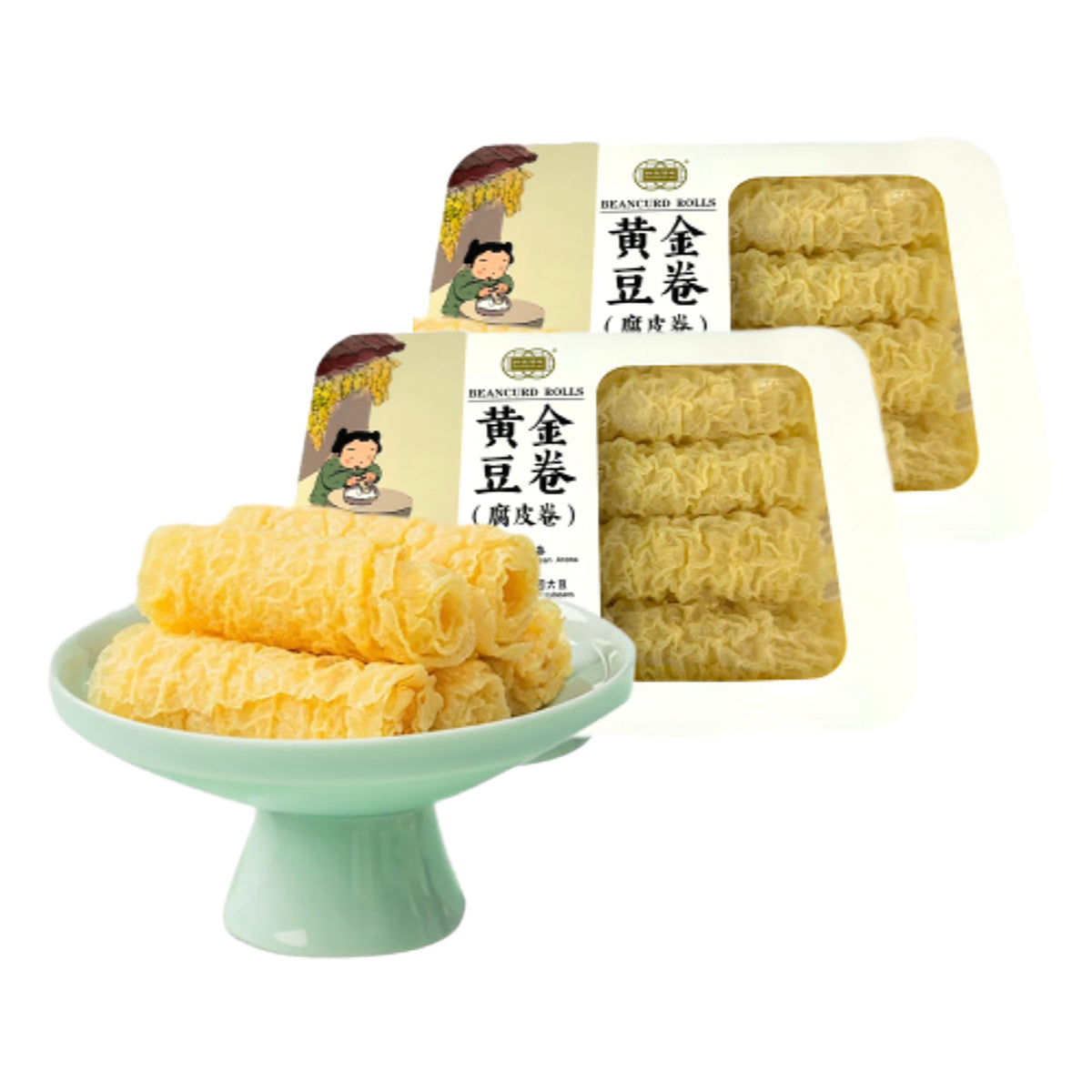 Qiancheng Golden Beancurd Rolls - 180g X2Pack – UMALL